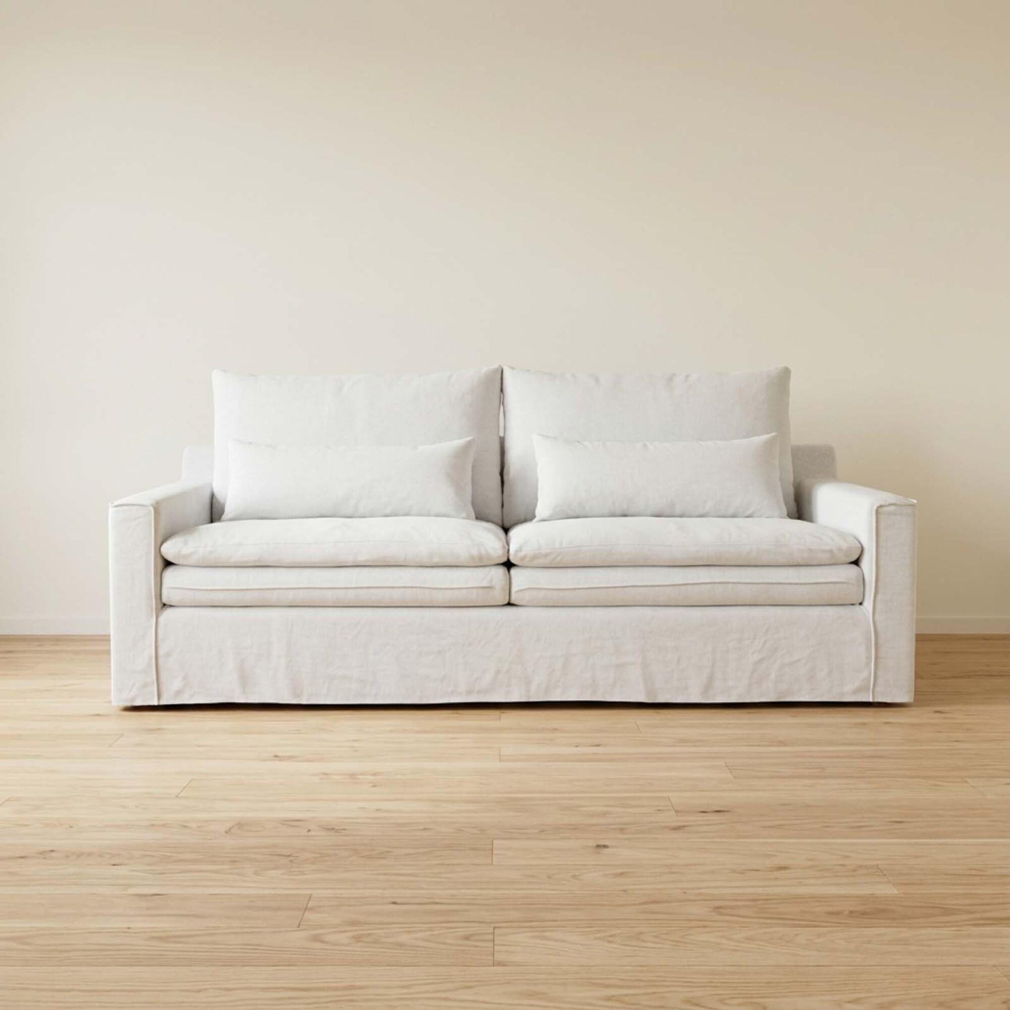 Sofá 3 Cuerpos Tela Blanco Positano | Comparar Precios - Habitta