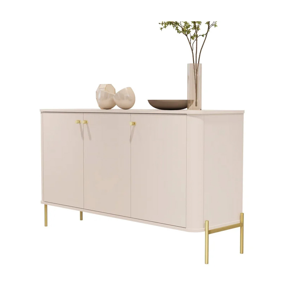 Buffet Aparador 3 Puertas Mdp Con Patas Off-white | Comparar Precios ...